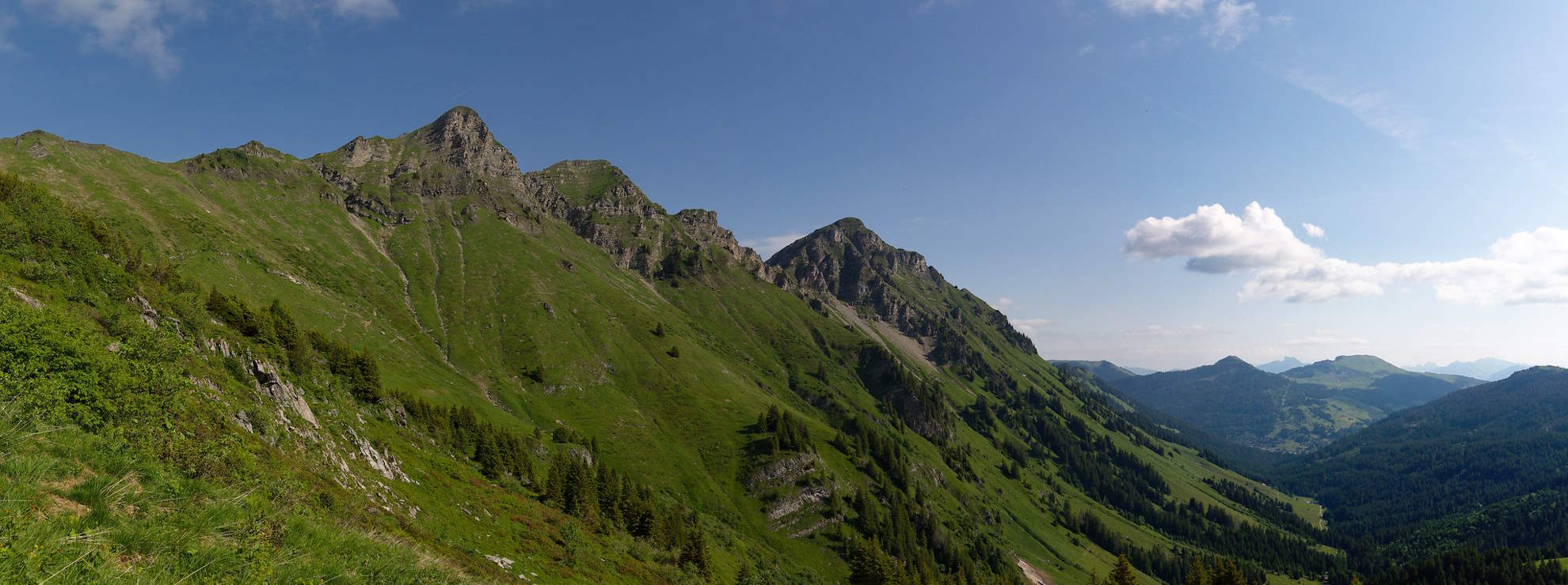 Pointe de Chésery, Cornebois, Becor, Tête du Géant et Crête de Linge ...